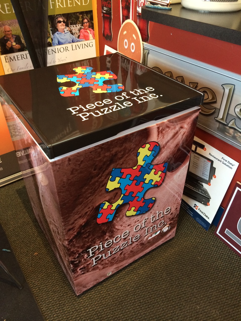 3M Vinyl wrap for point of purchase ice cream freezer | Sign & Graphic ...