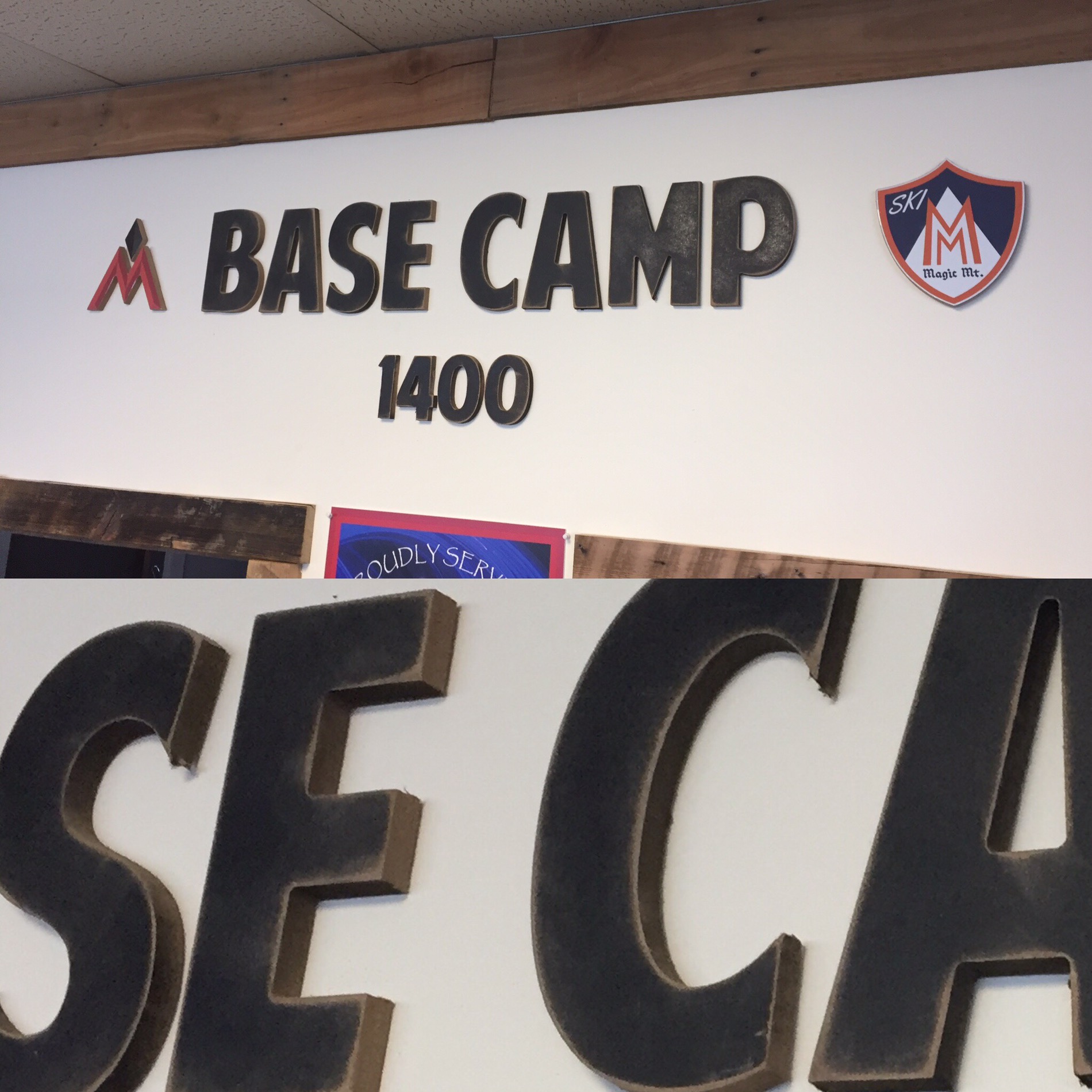 Southern Vermont Restaurant and food service signs at Magic Mountain ...